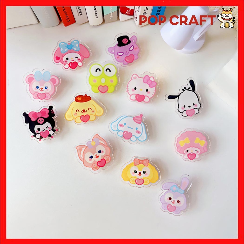 Jual PC Bros Pin Aklirik Karakter Lucu / DIY Tas Baju Motif Sanrio Pin ...