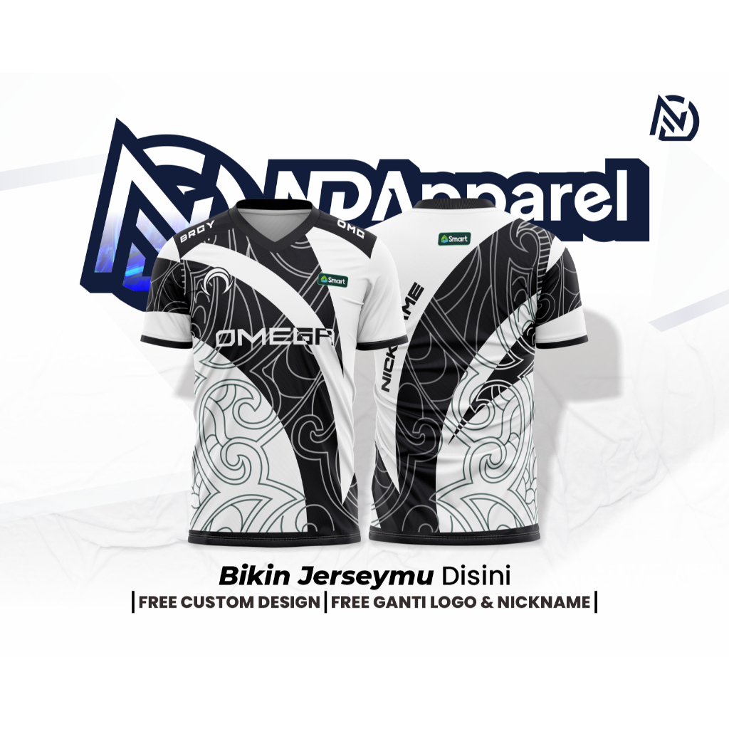 Jual JERSEY BAJU KAOS GAMING SMART OMEGA MPL PH 2024 FULL PRINTING ...