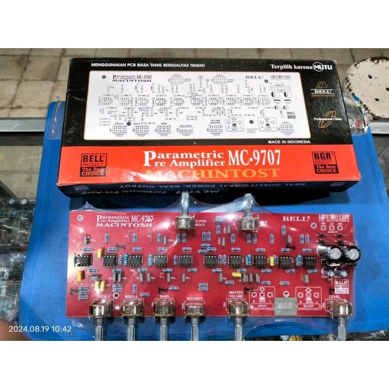 Jual Kit parametric pre amplifier MACHINTOST MC-9707 bell | Shopee ...