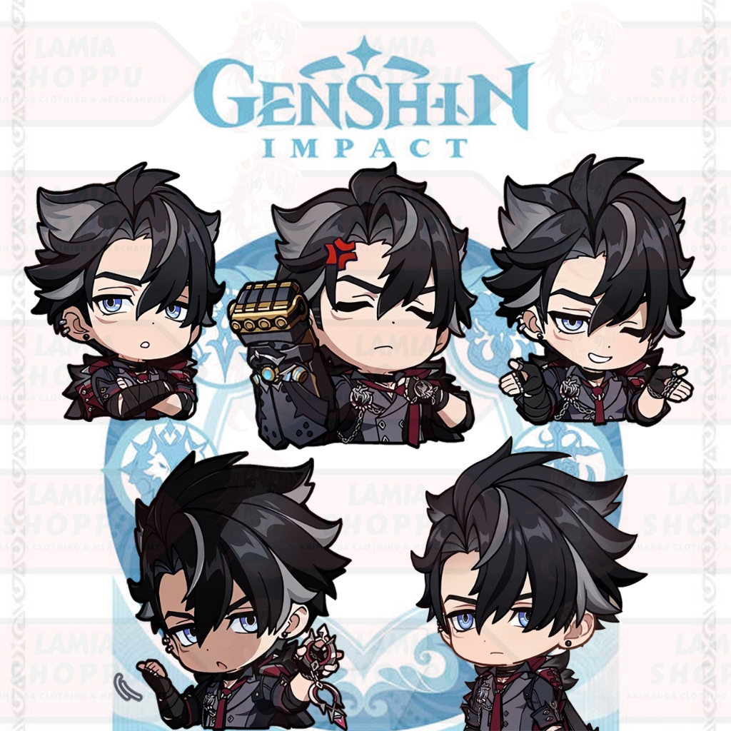 Jual Sticker Genshin Impact Wriothesley Chibi | Sticker Genshin Impact ...