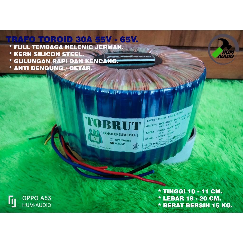 Jual TRAFO TOROID 30A 55-65V (SPEK BALAP) | Shopee Indonesia