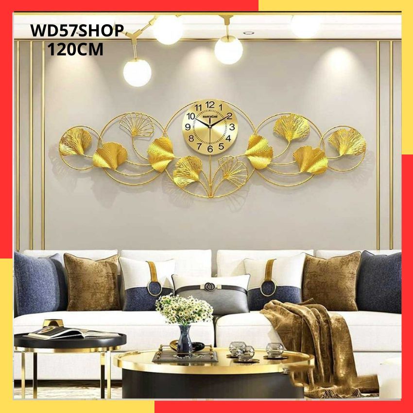 Jual Jam Dinding Besi Aesthetic Silent Movement Besar 120cm Jumbo Mewah ...