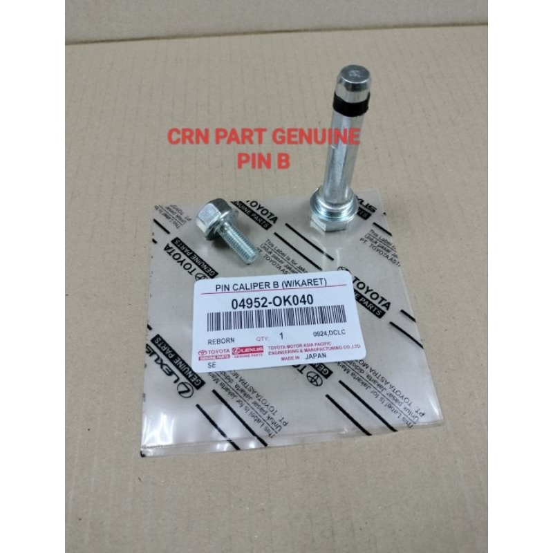 Jual BAUT PIN CALIPER TOYOTA INNOVA REBORN, FORTUNER VRZ, HILUX REVO ...