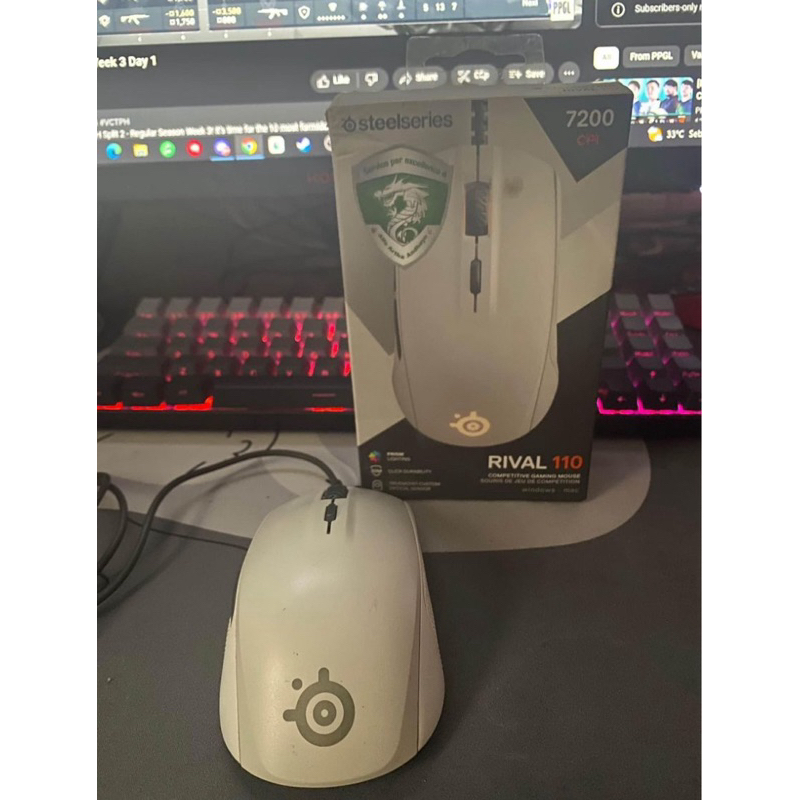 Jual Steelseries Rival 110 White | Shopee Indonesia