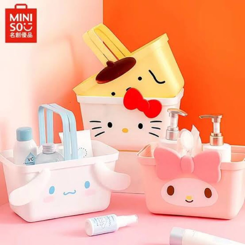 Jual Miniso Sanrio Storage Shower Bucket My melody Cinnamoroll / wadah ...
