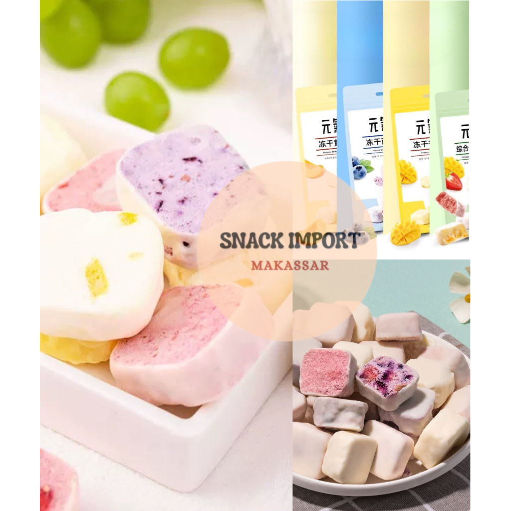 Jual Frozen Dried Yoghurt Blok 42Gr Snack Beku kering - Mangga ...