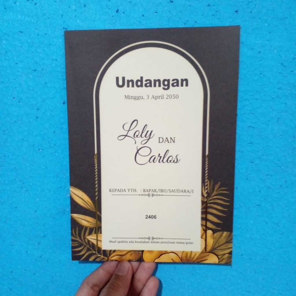Jual print UNDANGAN NIKAH ERBA 2406 PERNIKAHAN SUNAT SUNATAN KHITAN ...