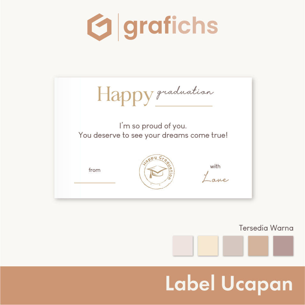 Jual Kartu dan Label Stiker Ucapan Graduation Wisuda GILU19-24 | Shopee ...