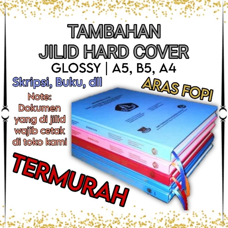 Jual [READY] TAMBAHAN JASA JILID HARD COVER SKRIPSI BUKU JILID ...