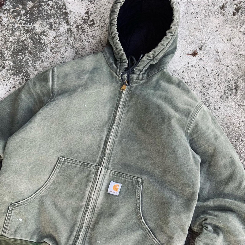 Jual CARHARTT ACTIVE JACKET MOSS GREEN | Shopee Indonesia