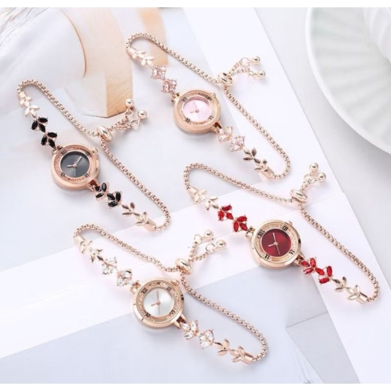 Jual Jam Tangan Wanita Serut Viral Cantik mewah elegan Terbaru 2024 ...