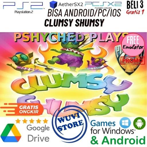 Jual PS 2 Clumsy Shumsy | Bisa di PC / Android / IOS Plus Emulator ...