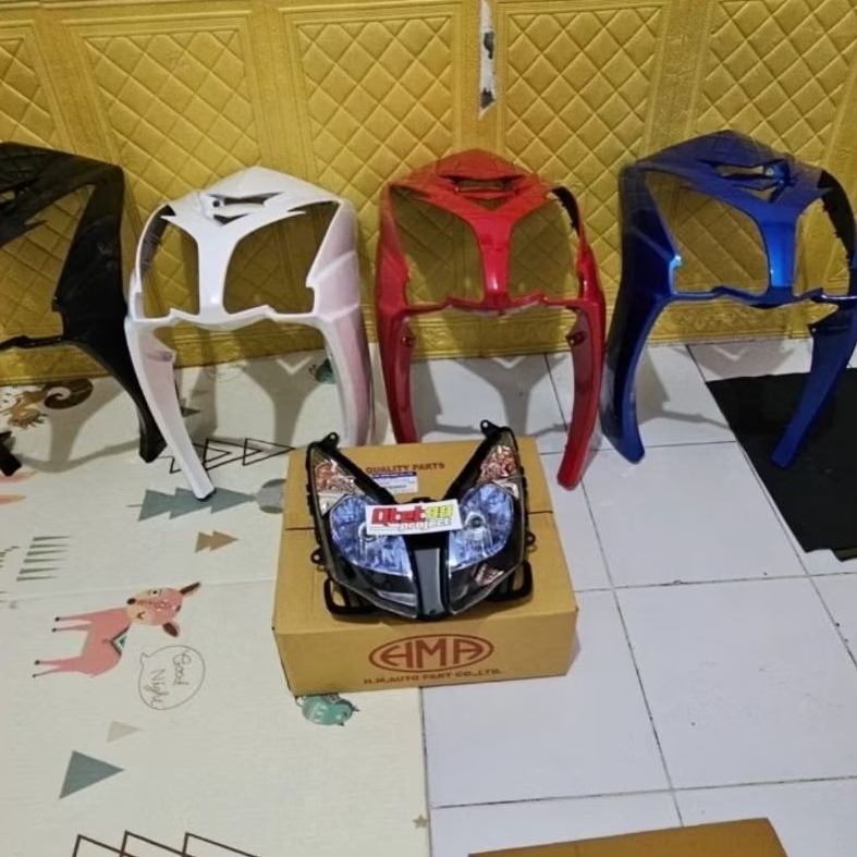 Jual Tameng soul mx NCA Thailand + Reflektor smoke blue mio soul mx ...