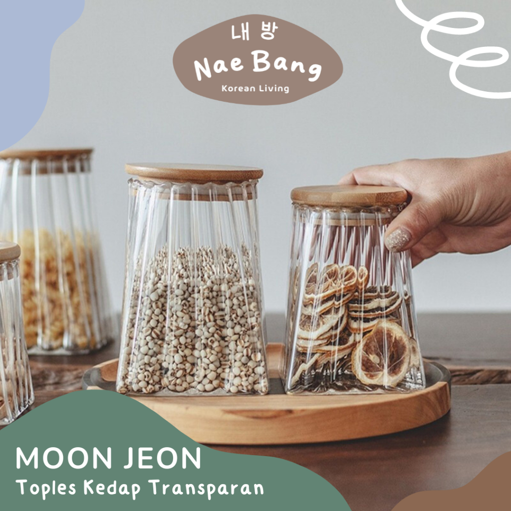 Jual NAE BANG - MOON JEON Kontainer Bumbu Cengkeh Modern Toples Kaca ...