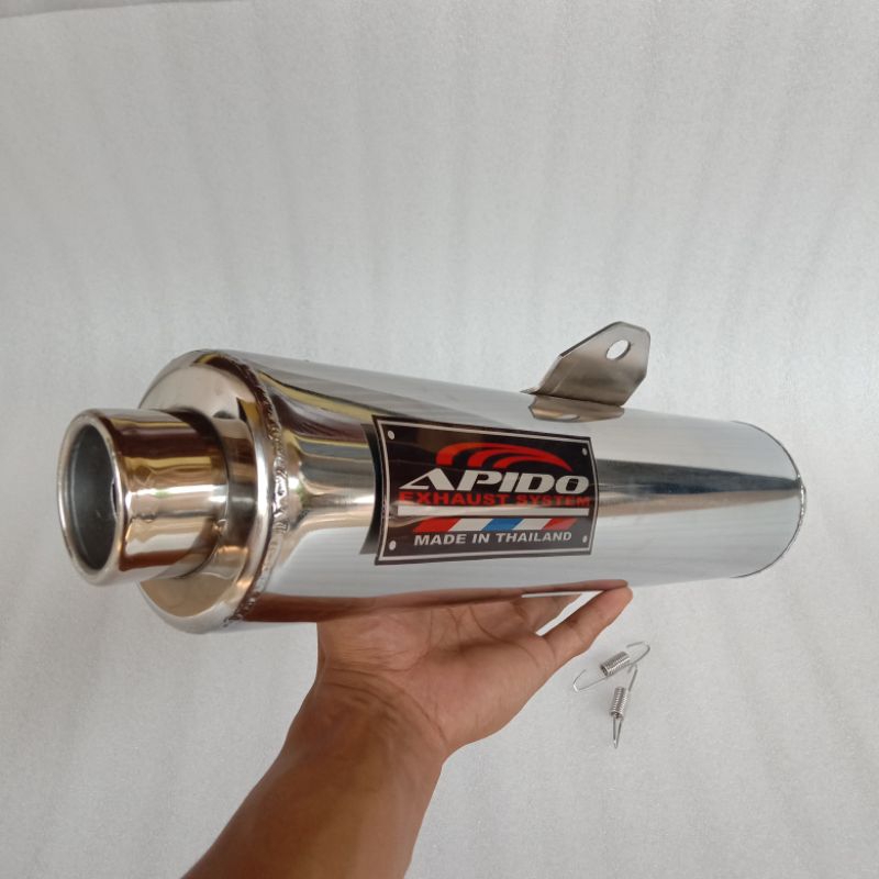 Jual Muffler Apido For Raider 150 Carb Wave 125 Canister + adaptor 51mm ...