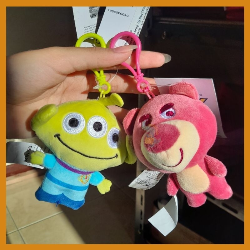Jual MINISO Toy Story Plush Keychain Bagcharm Lotso Alien Gantungan Tas ...