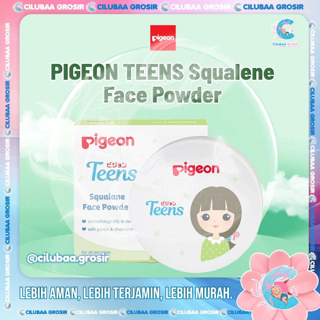 Jual PIGEON TEENS Squalene Face Powder || PIGEON Teens Face Powder 12gr ...