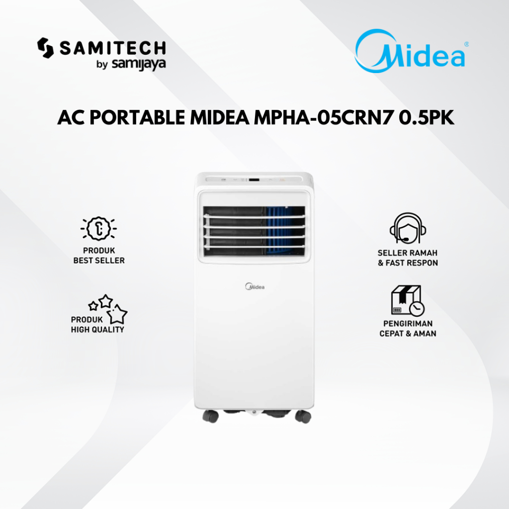 Jual AC PORTABLE MIDEA MPHA-05CRN7 MPHA 05CRN7 1/2 0.5PK 680watt ...