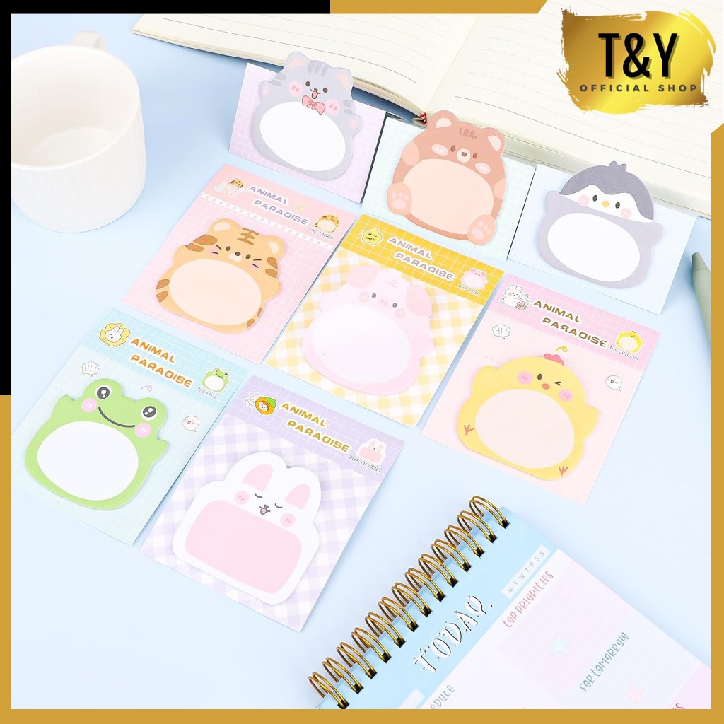 Jual T&Y Sticky Notes Motif Hewan Lucu Tempelan Kertas Mini Catatan ...