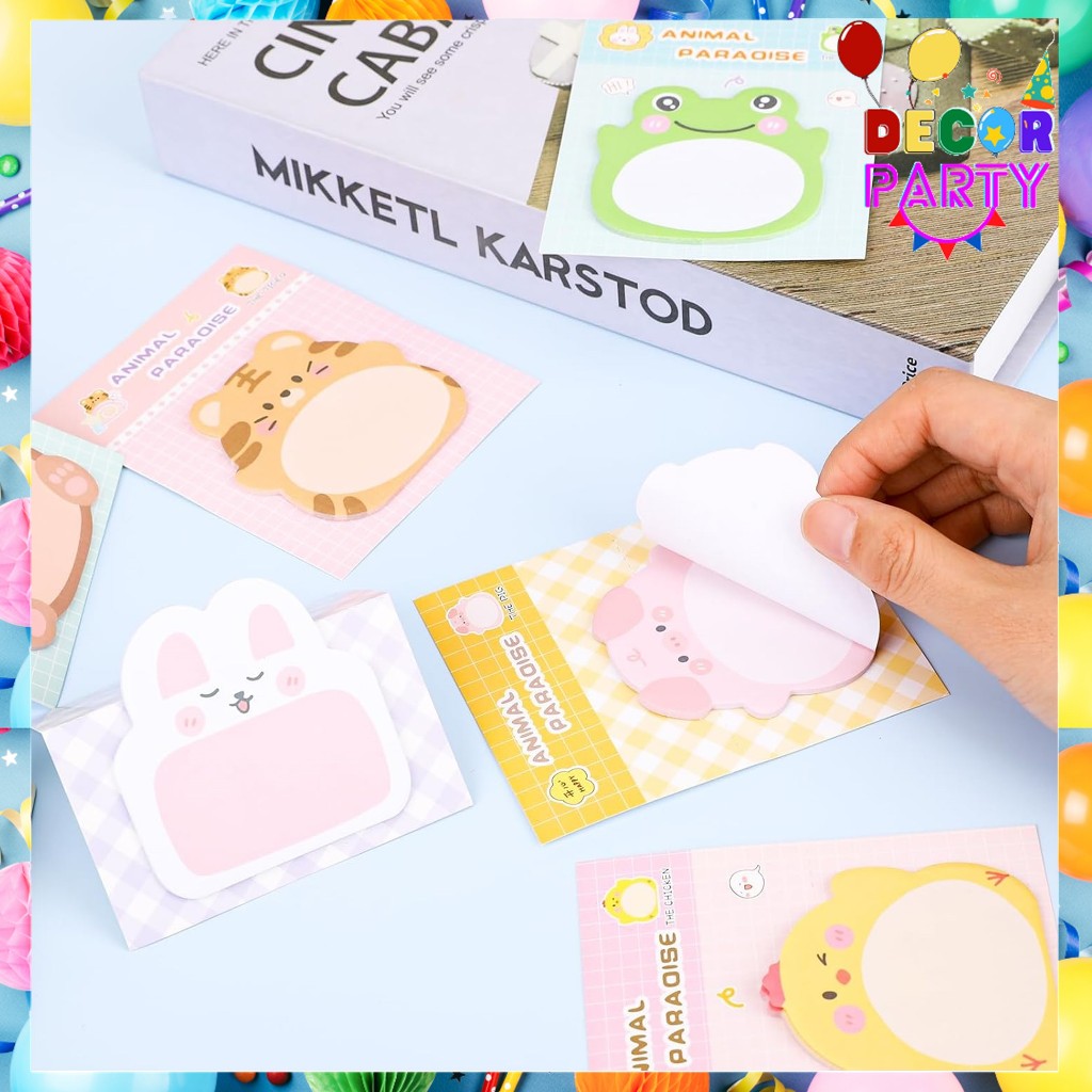 Jual DP Sticky Notes Karakter Animal Lucu Tempelan Kertas Catatan Memo ...