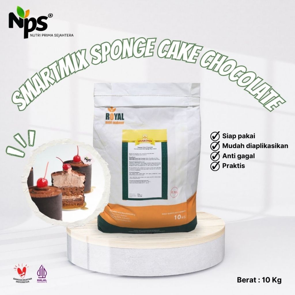 Jual SMARTMIX Sponge Cake Chocolate / Tepung Premix Sponge Cake ...