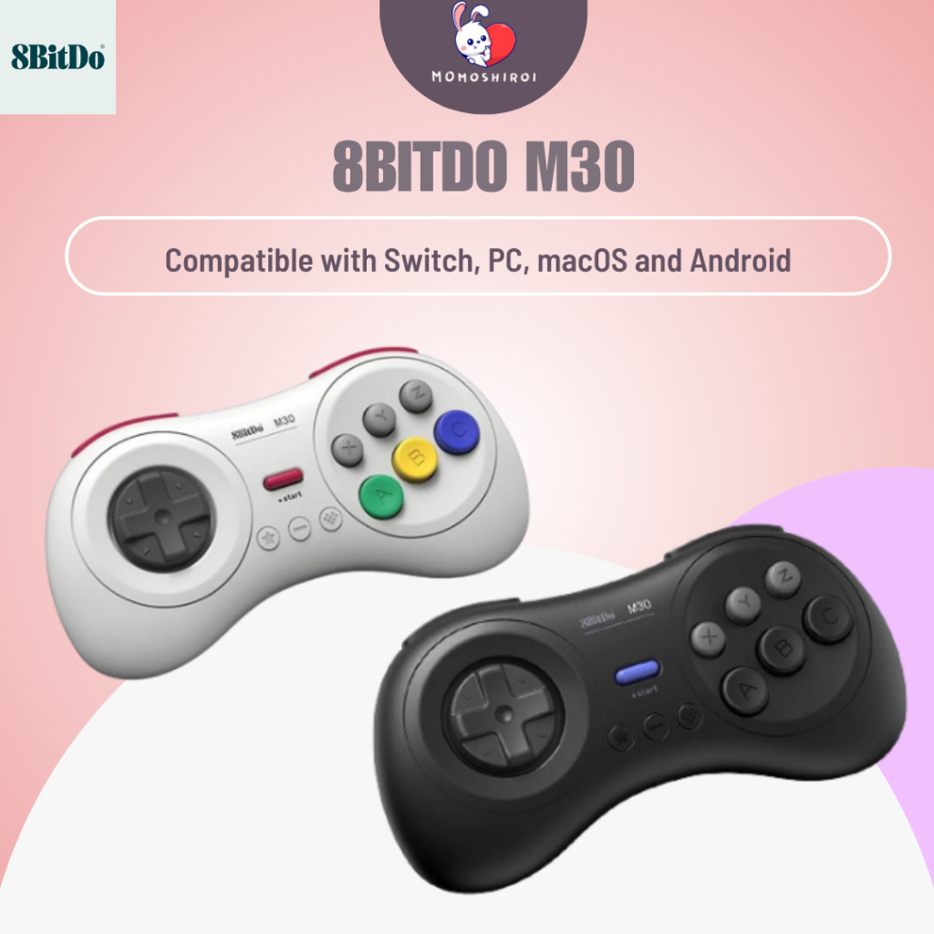 Jual 313 8Bitdo M30 Bluetooth Gamepad Controller 6 Button MD Style ...