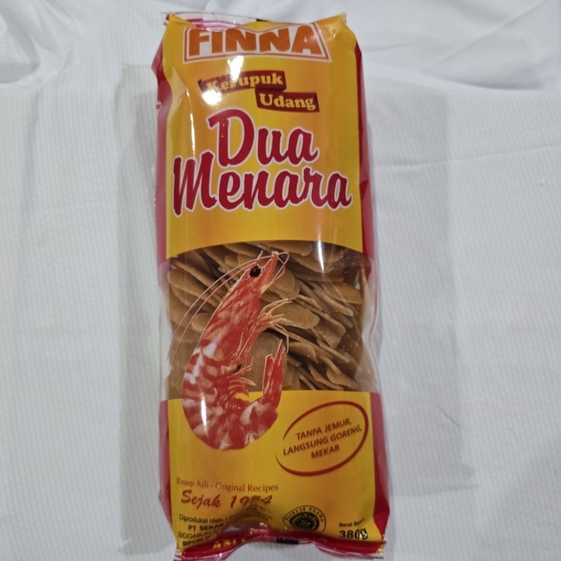 Jual Kerupuk udang dua menara finna krupuk 380g | Shopee Indonesia