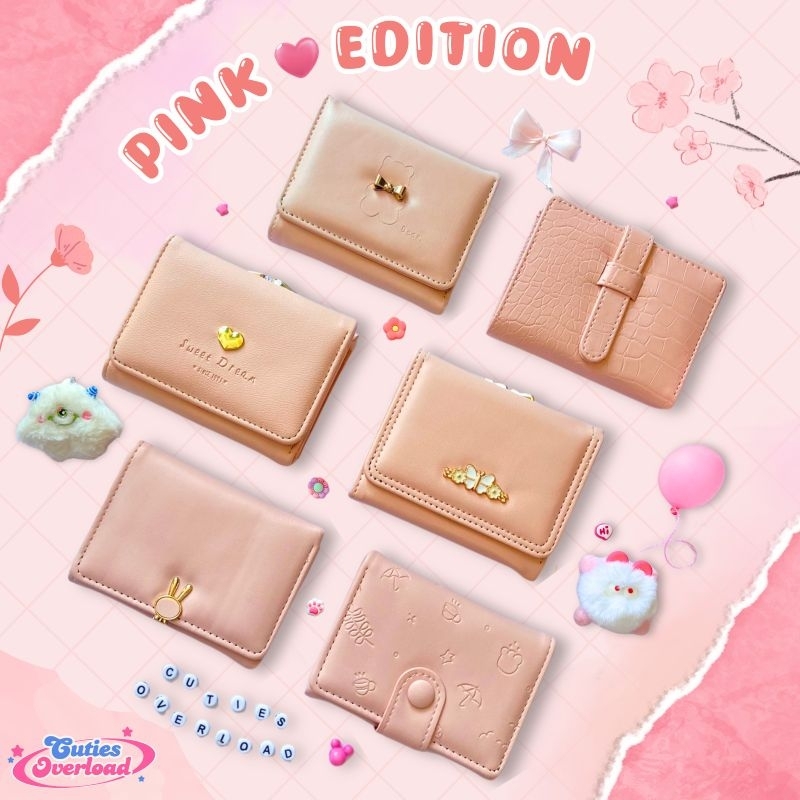 Jual DOMPET LIPAT DAN KARTU WANITA LUCU PINK SOFT EDITION | DOMPET ...