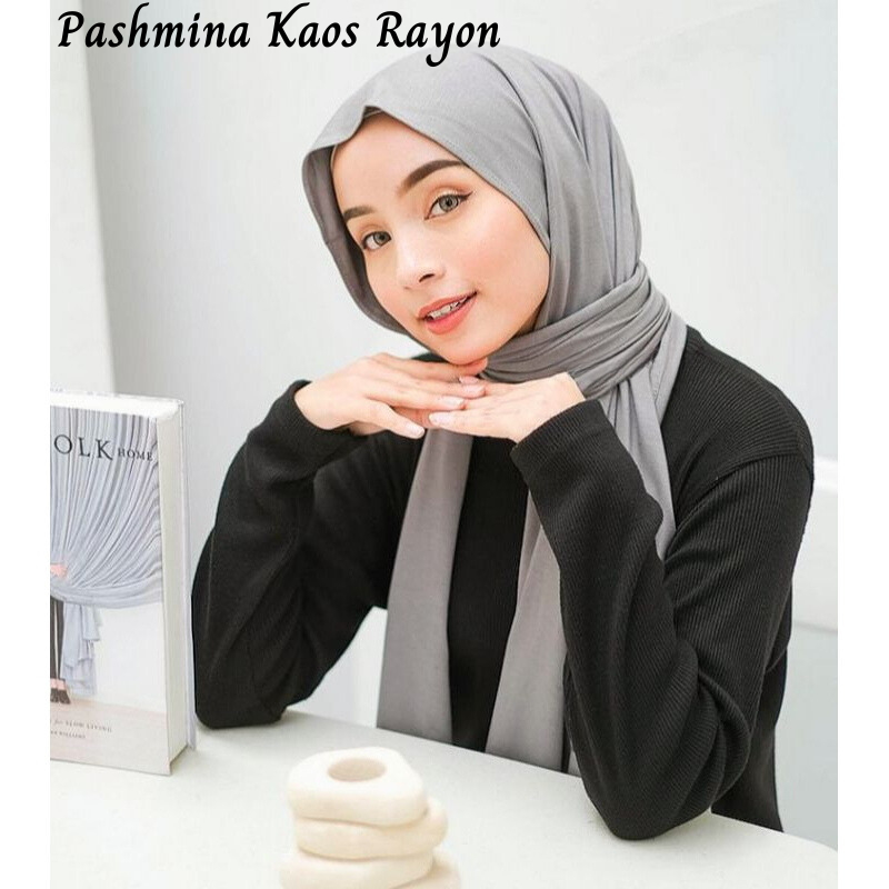 Jual PASHMINA KAOS RAYON SUPER//PASHMINA TURKI SHAWL / Pashmina Kaos ...