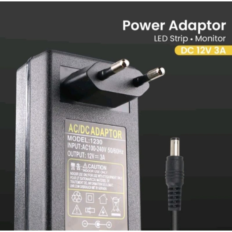 Jual Adaptor Universal 12V-3A AC100-240V 50/60Hz | Shopee Indonesia
