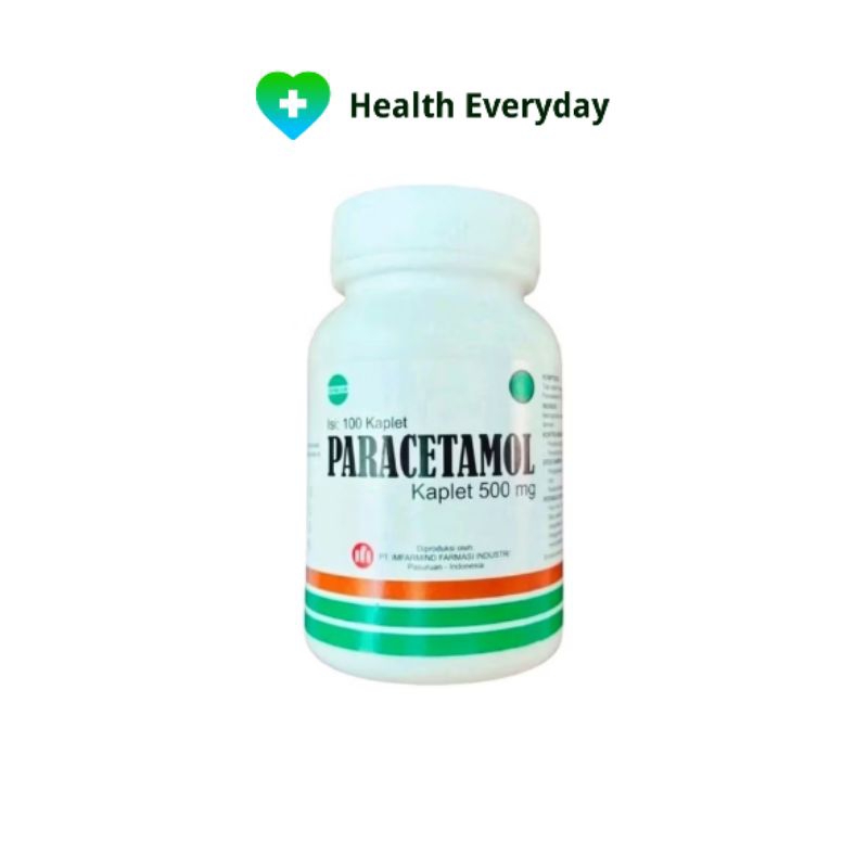 Jual Paracetamol Kaplet 500mg IFI (100s/Botol) | Shopee Indonesia
