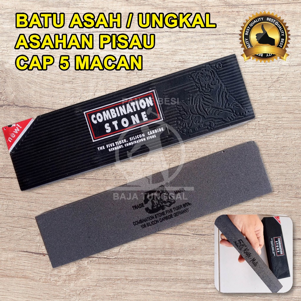 Jual Batu Asah / Ungkal / Asahan Pisau dan Arit Merk 5 MACAN FIVE TIGER ...