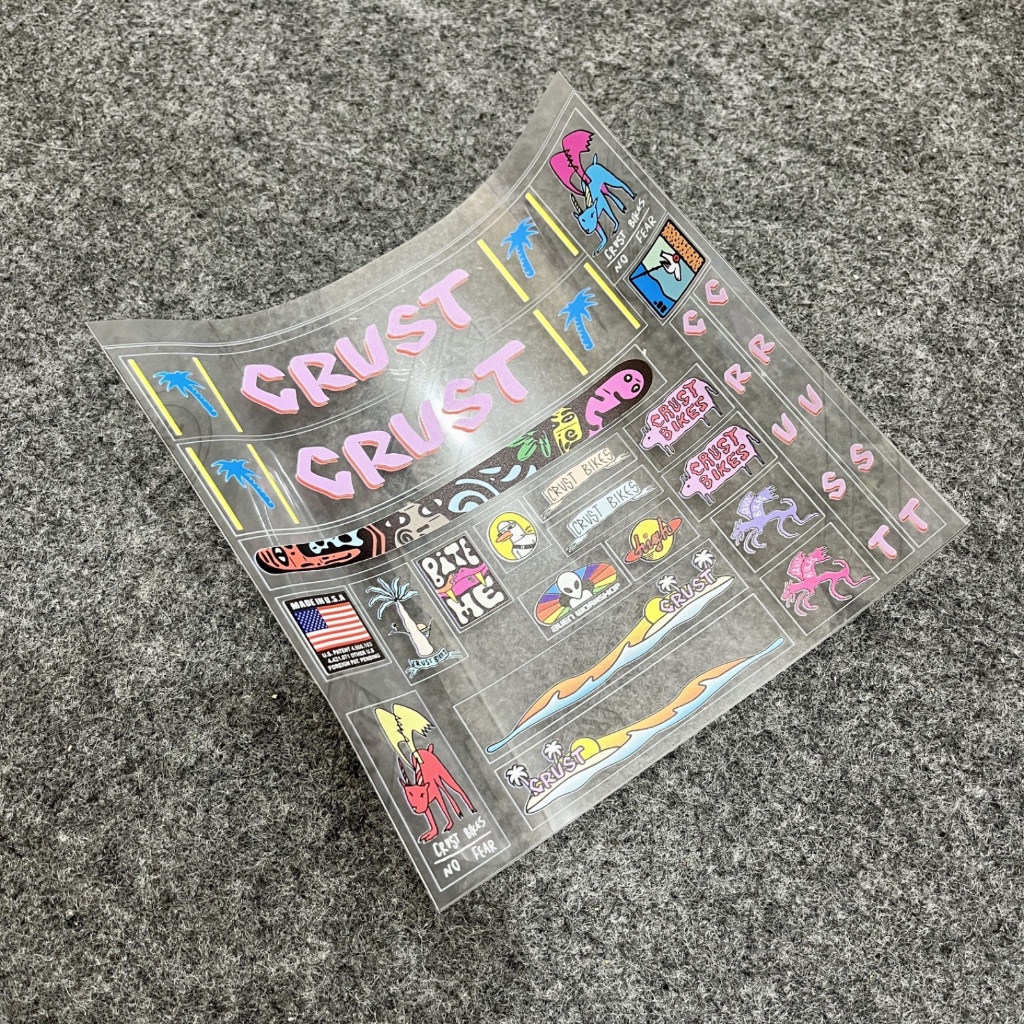 Jual 1 Set Decal Sepeda Crust Bike UV print - Pink Kode 01 | Shopee ...