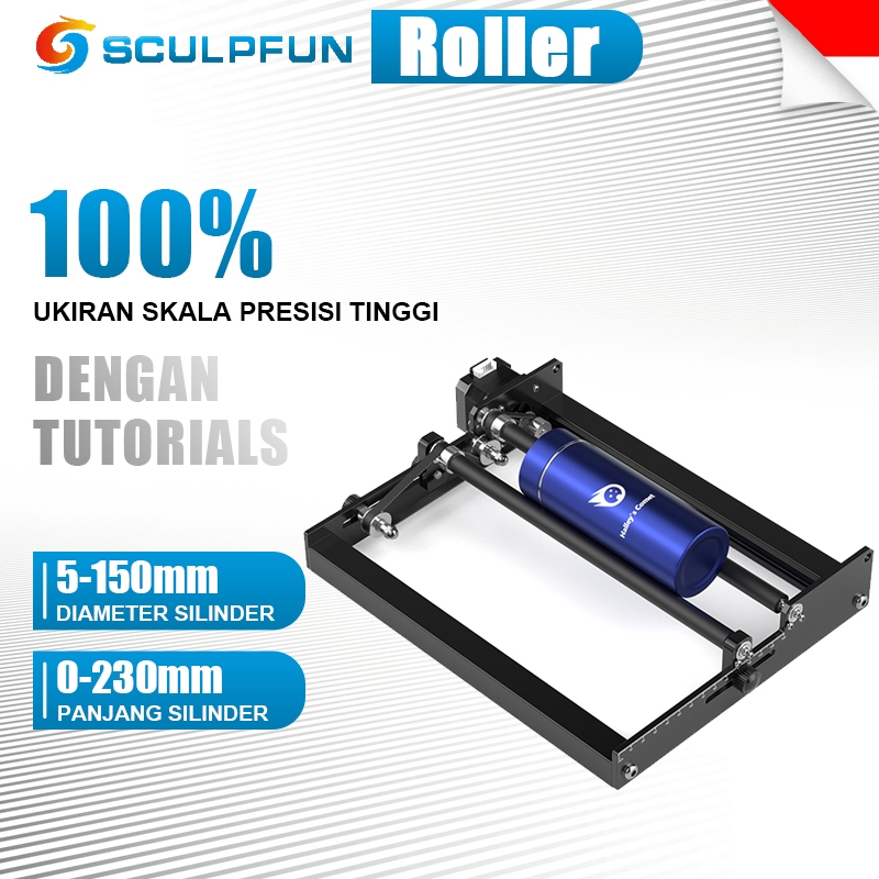 Jual SCULPFUN Rotary Roller Pengukir Laser Modul Pengukiran Rol Putar ...