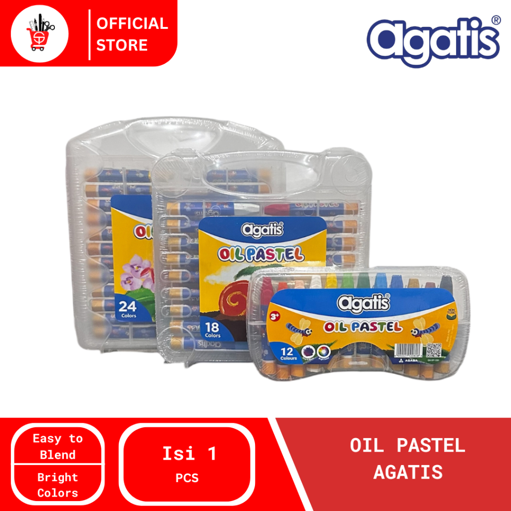 Jual Oil Pastel | Krayon | Crayon Agatis Eco 12/18/24 Warna (1 PCS ...