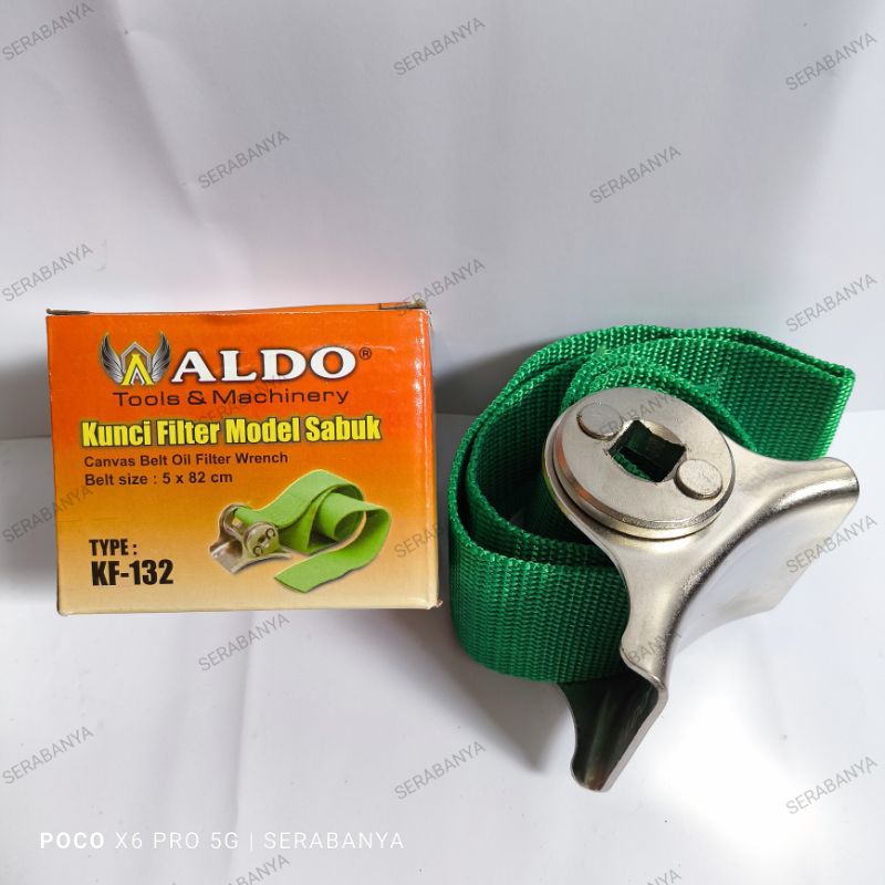 Jual KUNCI FILTER MODEL SABUK / ALAT PEMBUKA FILTER OLI TYPE:KF-132 ...