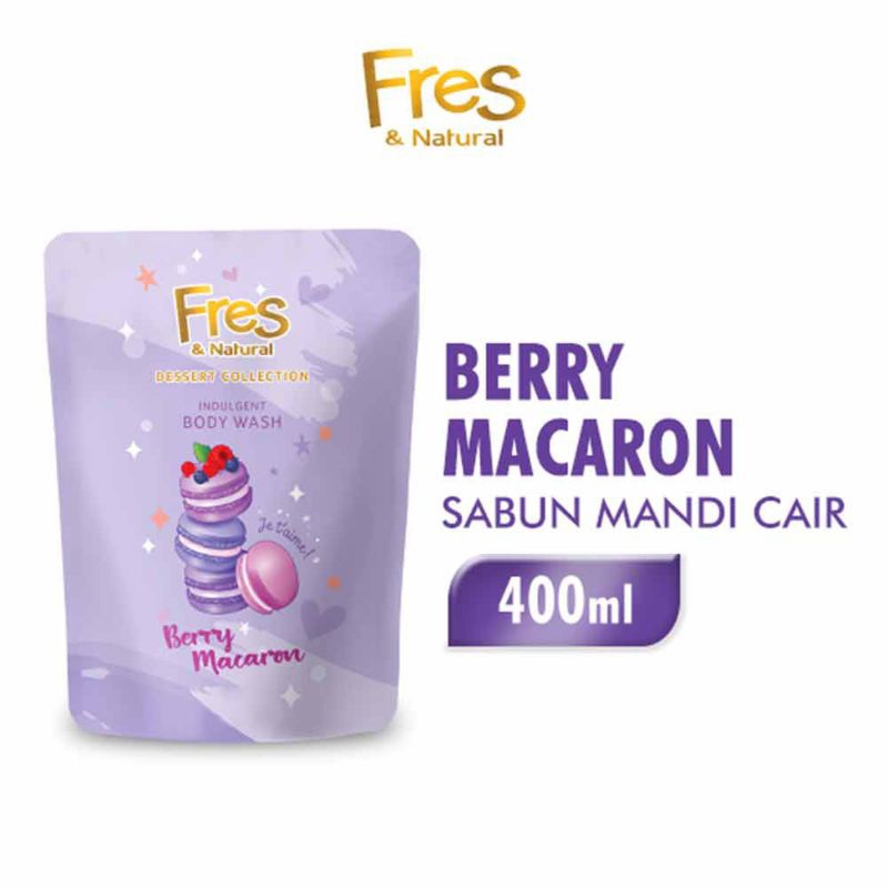 Jual Fresh & Natural Indulgent Body Wash Berry Macaron 400mL | Shopee ...
