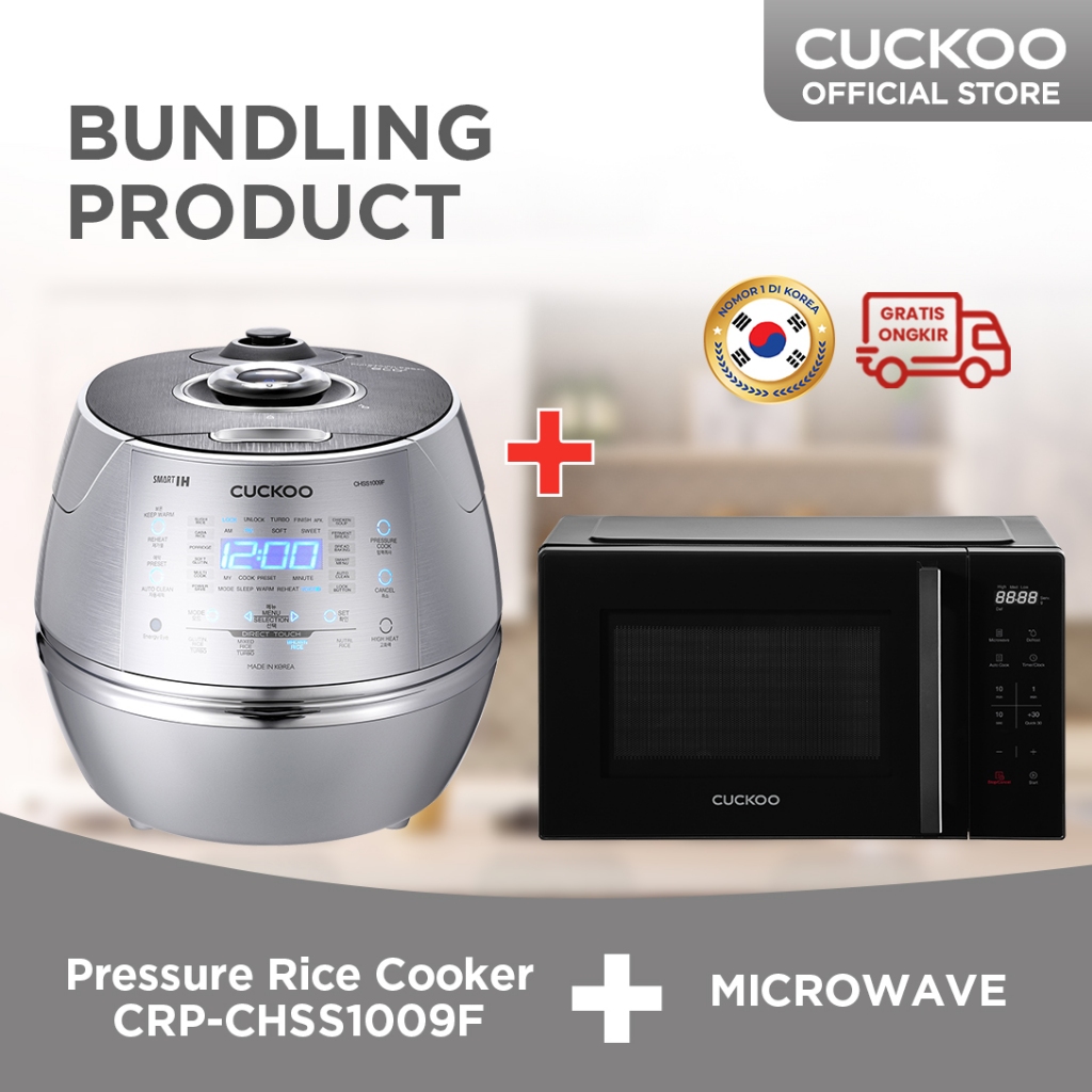 Jual CUCKOO Bundling IH Pressure Rice Cooker 1.8 L CRP-CHSS1009F Magic ...