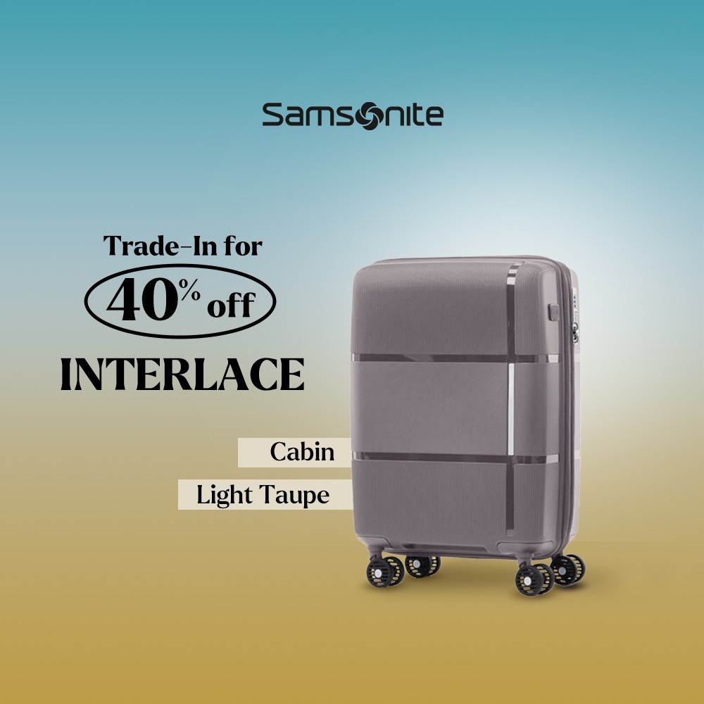 Jual Samsonite Koper Hardcase Interlace Cabin 20 inch Exp V2 - Light ...