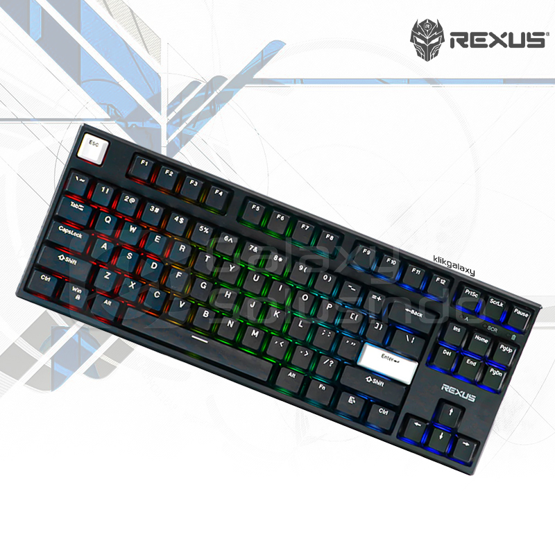 Jual Rexus DAIVA RX-D87 Black TKL 87 Key Mechanical Gaming Keyboard ...