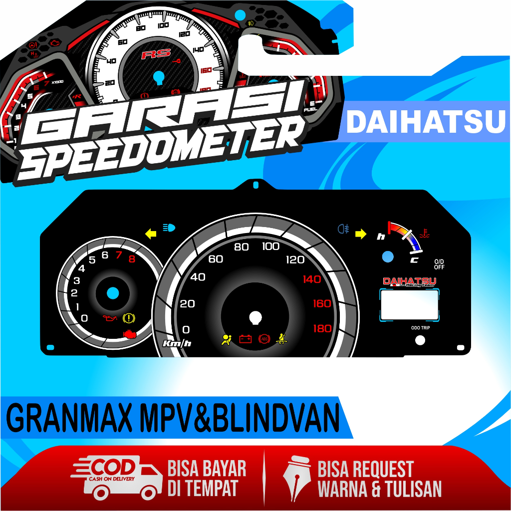 Jual PAPAN SPEEDOMETER CUSTOM GRANDMAX PICKUP DAN GRANDMAX MPV&BLINDVAN | Shopee Indonesia
