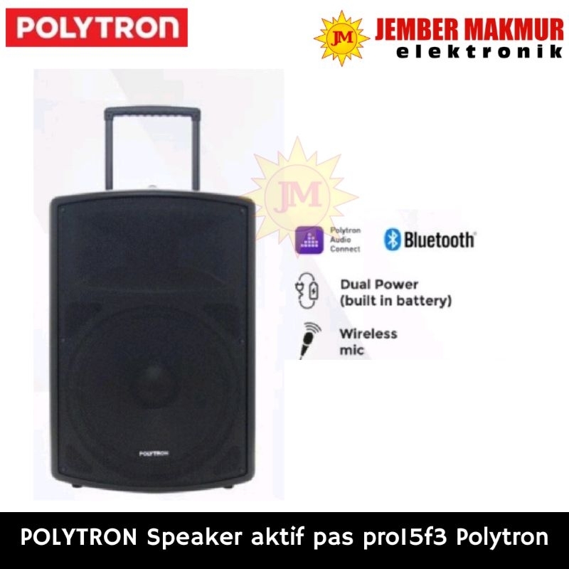 Jual POLYTRON speaker aktif pas pro 15f3 polytron | Shopee Indonesia
