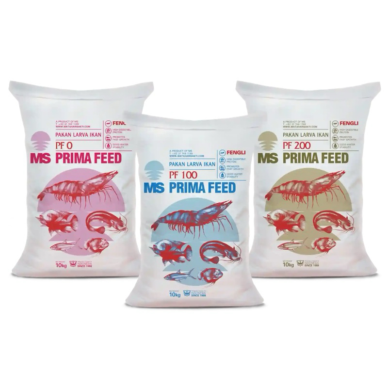 Jual REPACK Pakan Prima Feed PF0 PF100 PF200 1kg 400gr Pakan Larva Ikan ...