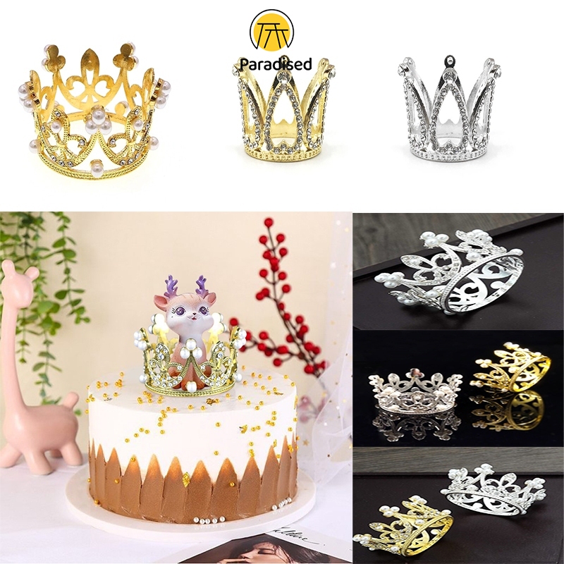 Jual Mini Topper Kue Mahkota Mutiara Kue Ulang Tahun Dekorasi Anak ...