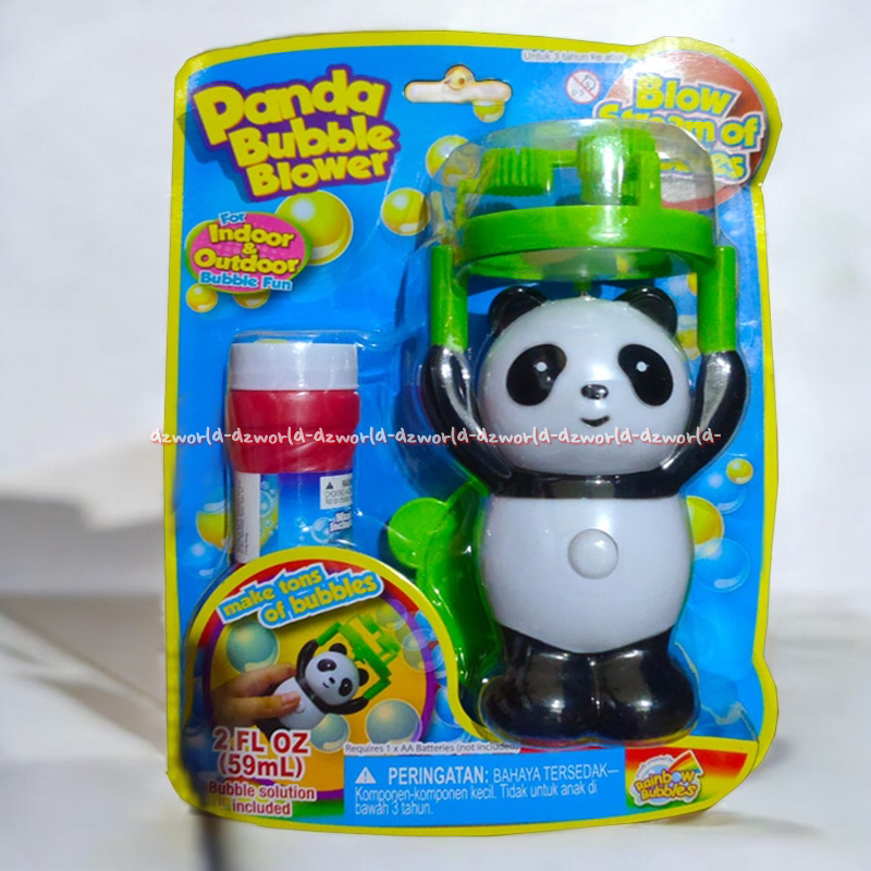 Jual Rainbow Bubble Panda Blower Mainan Balon Gelembung Model Panda ...
