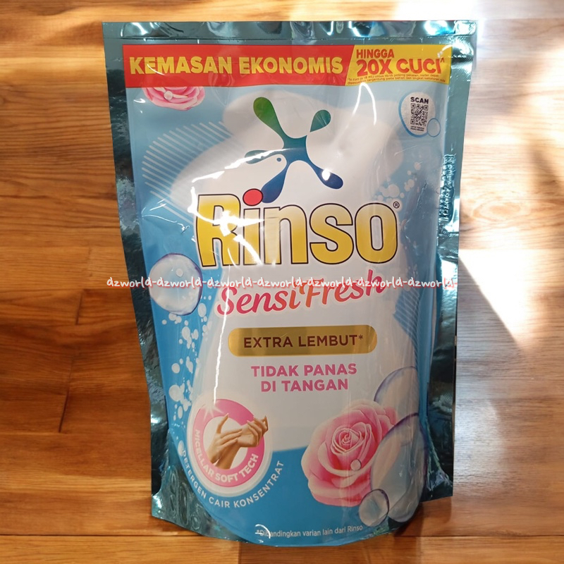 Jual Rinso 360ml Sensi Fresh Extra Lembut Tidak Panas Ditangan Detergen ...