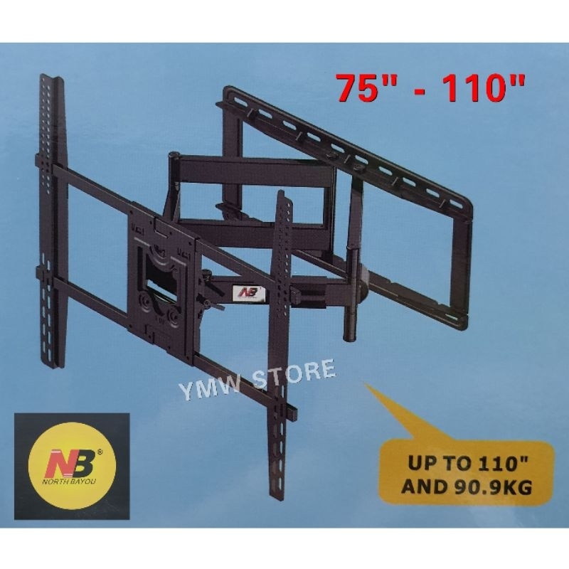 Jual NORTH BAYOU NB SP5 / SP 5 Bracket TV LED LCD Swivel 75" - 110 ...