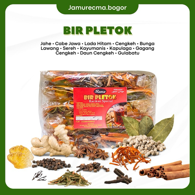 Jual RECMA Bir Pletok Special Jahe Merah+Lada Hitam + Cabe Puyang ...