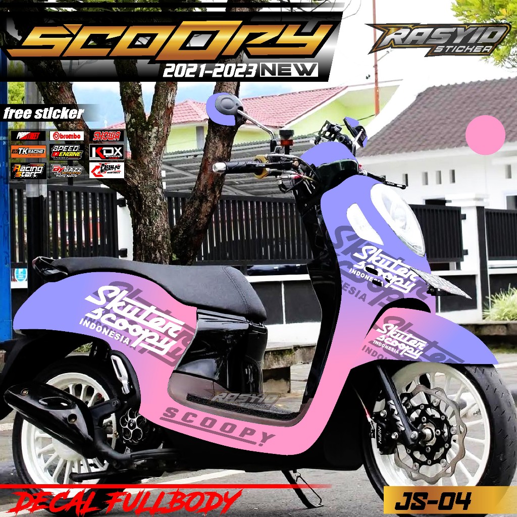 Jual Sticker Decal Full Body Motor Honda Scoopy Prestige 2020 2021 2022 2023 2024 Sticker Scoopy ...