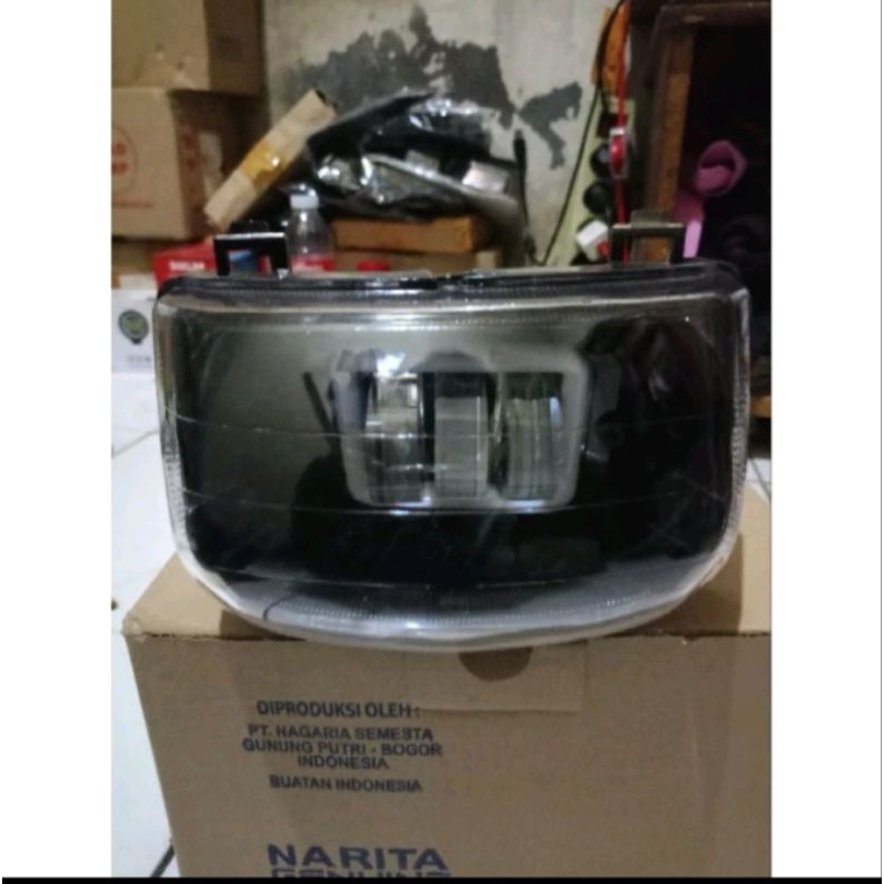 Jual Headlamp Reflektor Lampu Depan Supra X Lama Custom Daymaker Lensa ...